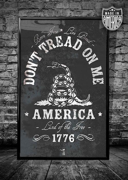 Dont Tread On Me Black Flag