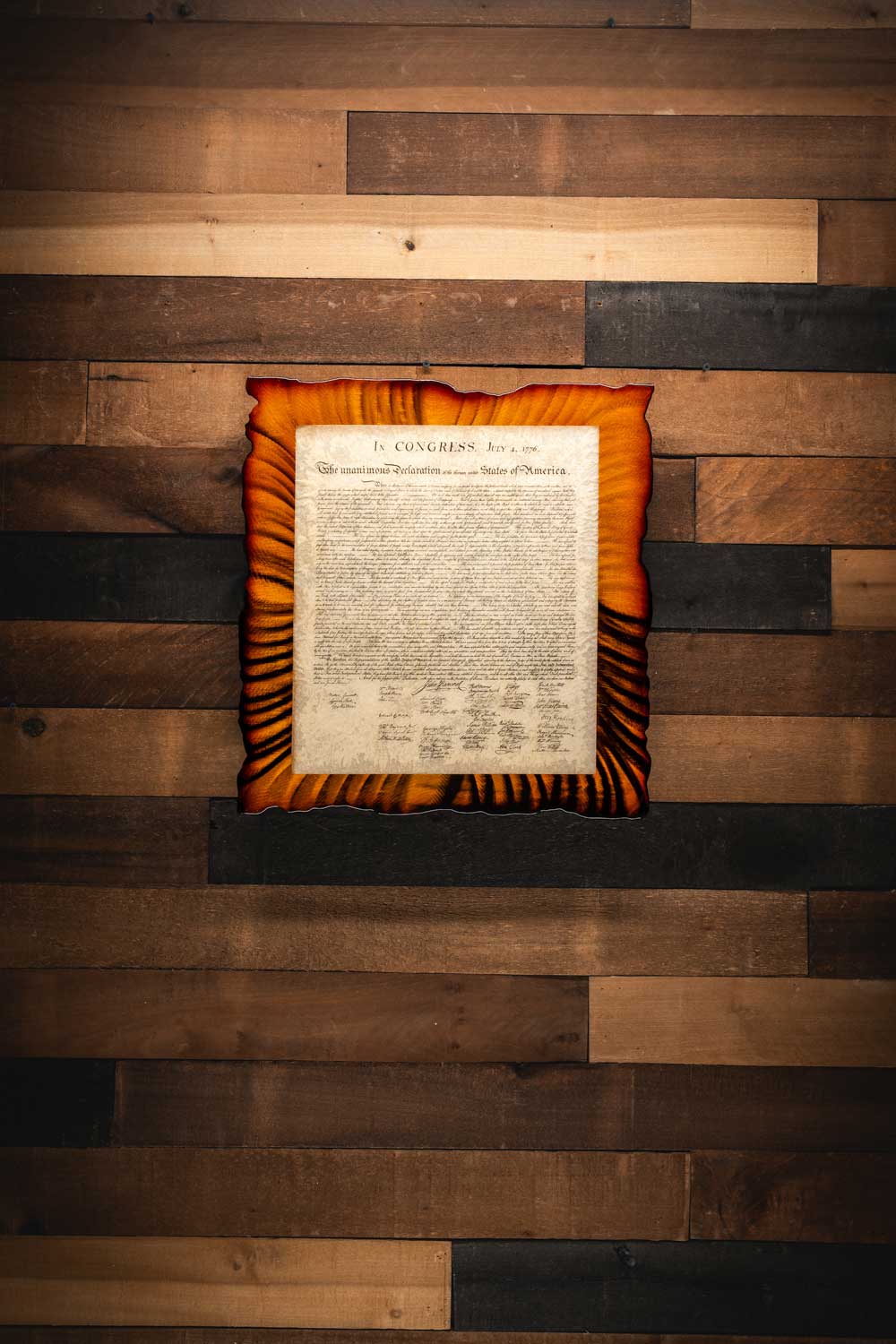 Declaration of Independence - Metal Wall Hanging – Nine Line Apparel