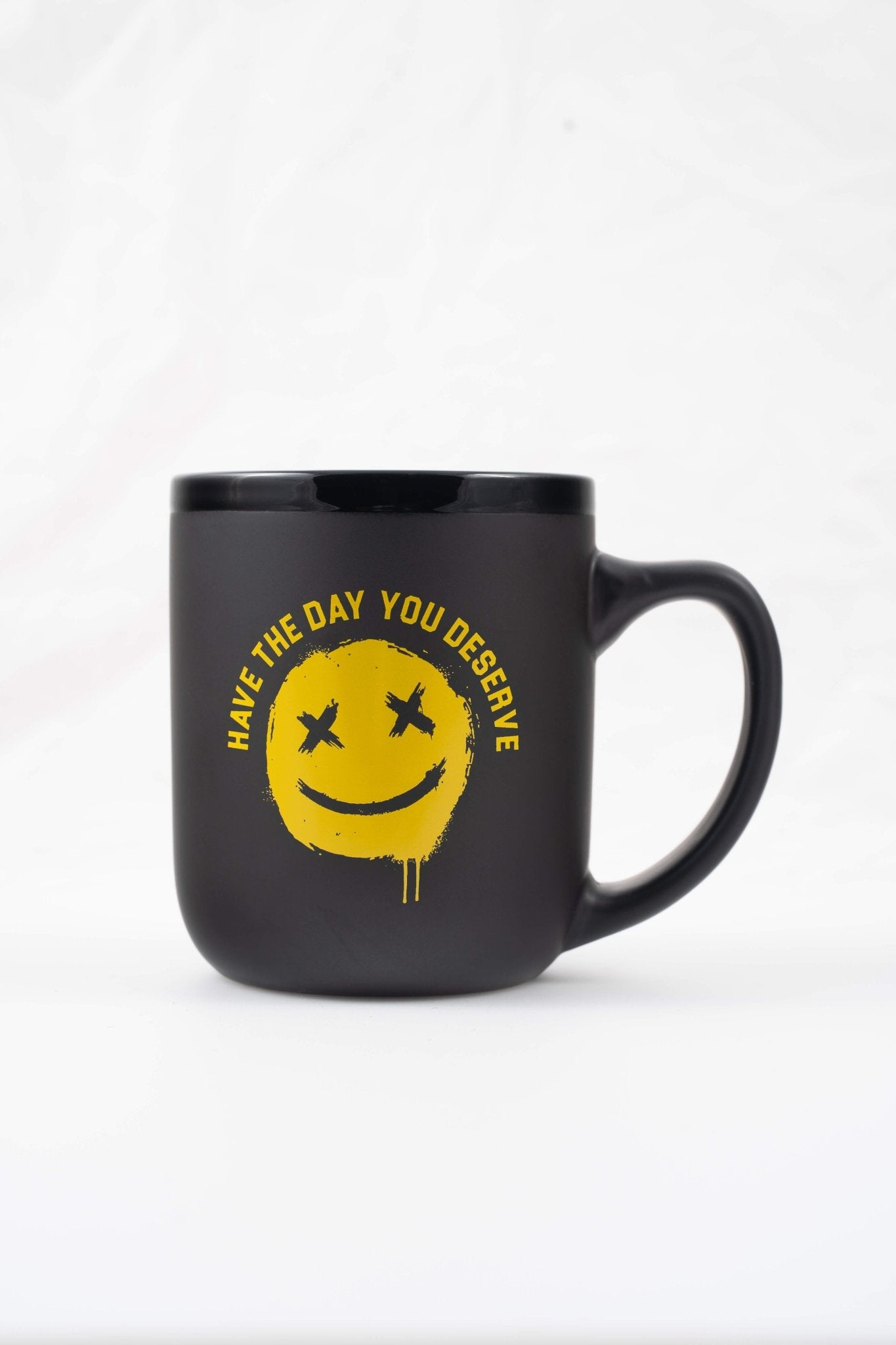 Smiley Ceramic Mug - 'Have The Day You Deserve' Design - 15oz – Nine ...