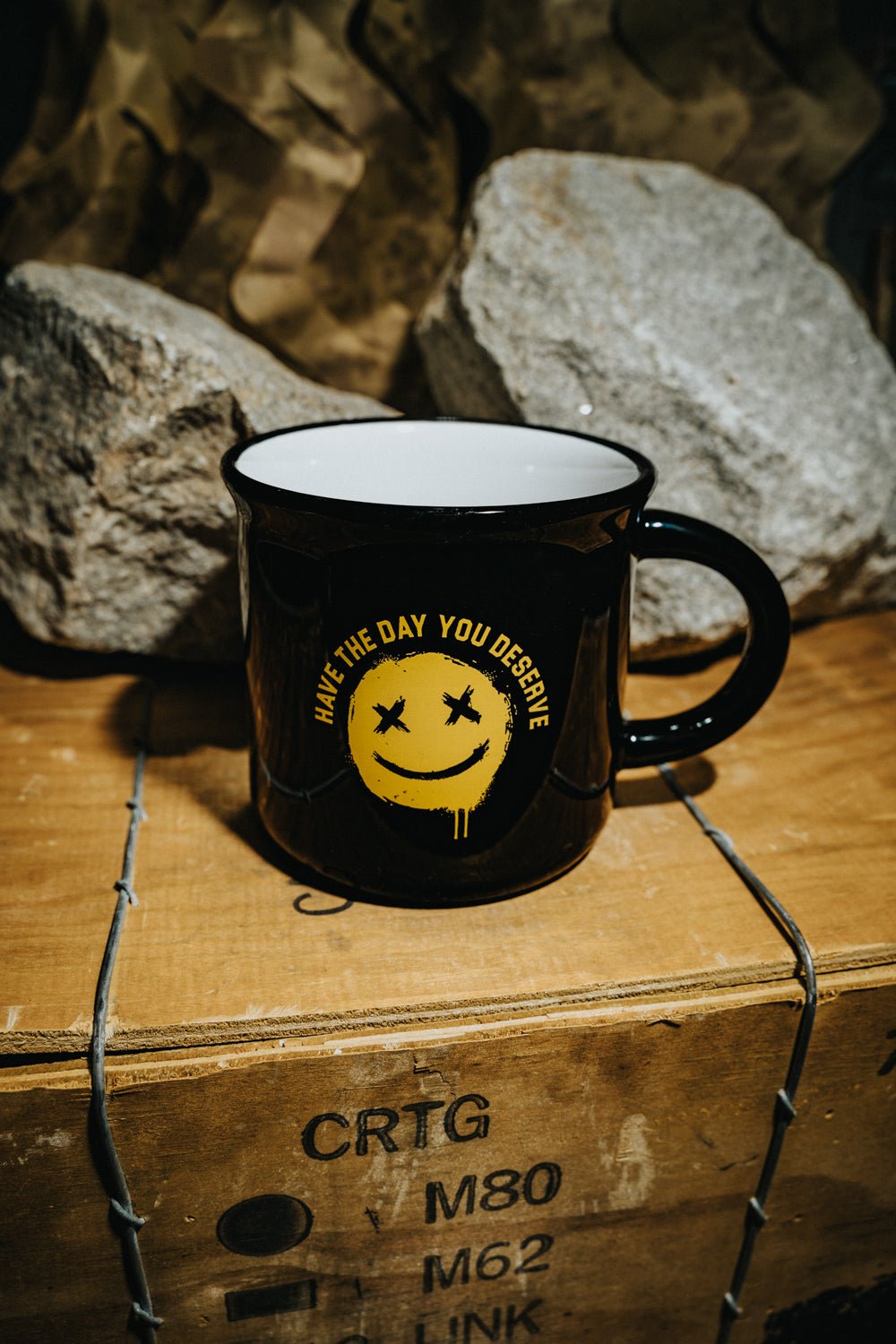 Smiley Ceramic Mug - 'Have The Day You Deserve' Design - 15oz – Nine ...