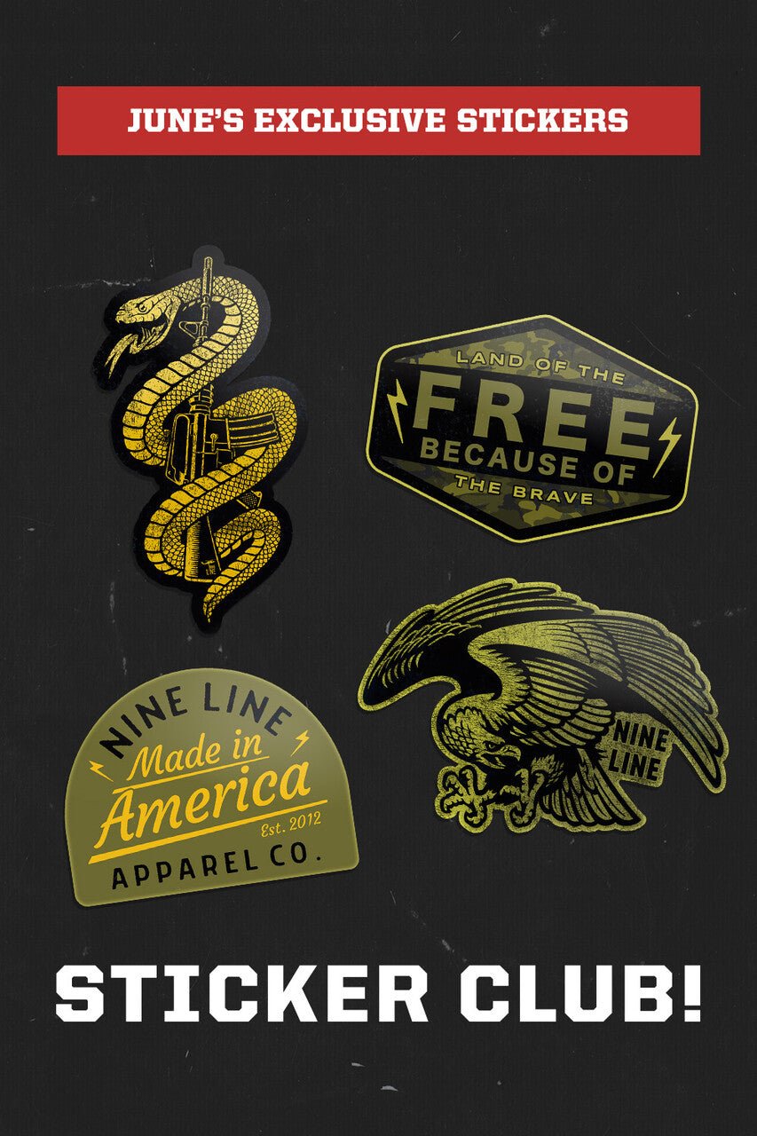 Sticker Club - Monthly Sticker Pack – Nine Line Apparel