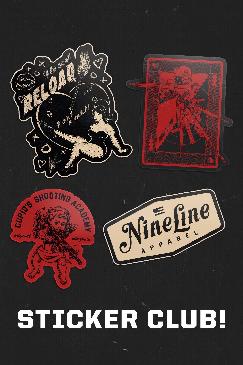 Sticker Club - Monthly Sticker Pack – Nine Line Apparel