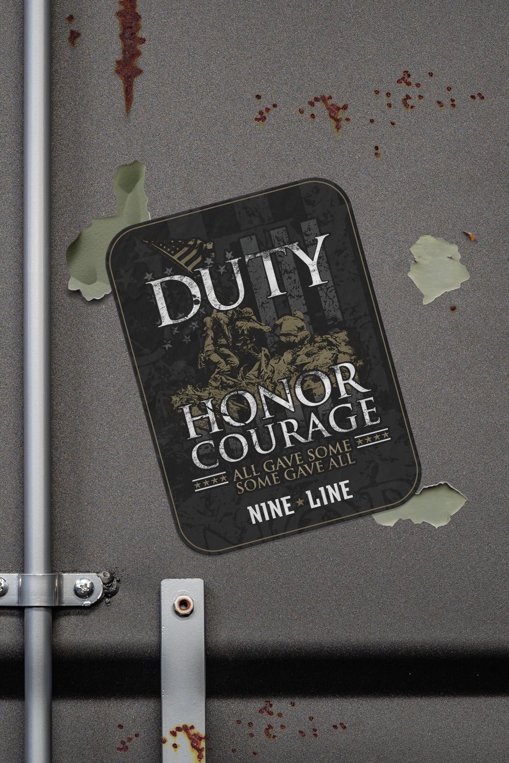 Duty Honor Courage Sticker | All Gave Some Some Gave All | – Nine Line ...