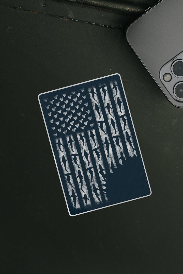 Shark Flag - Sticker – Nine Line Apparel