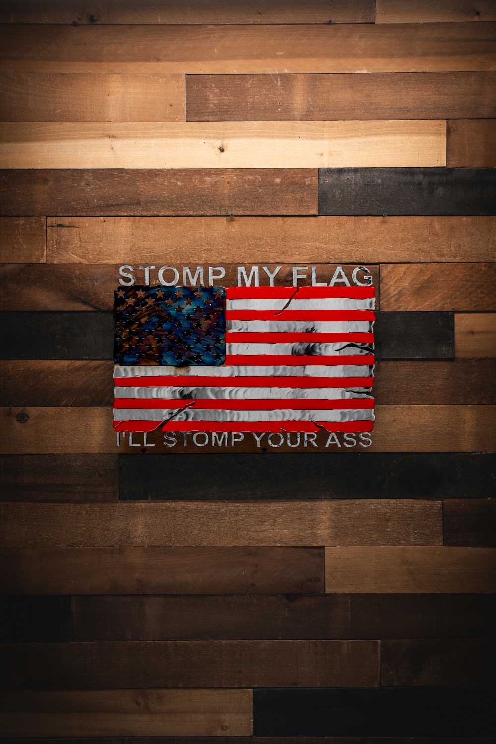 Stomp My Flag - Molten Metal Wall Art – Nine Line Apparel