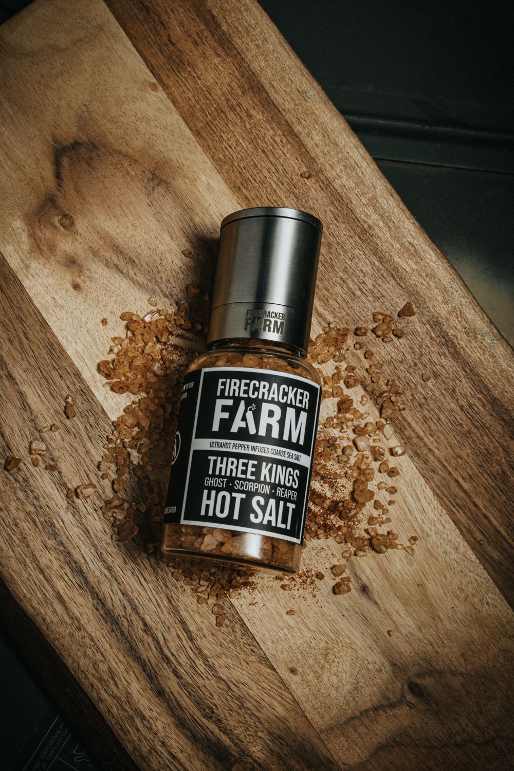 Three Kings Hot Salt - Premium Spicy Coarse Salt with Ghost, Scorpion ...