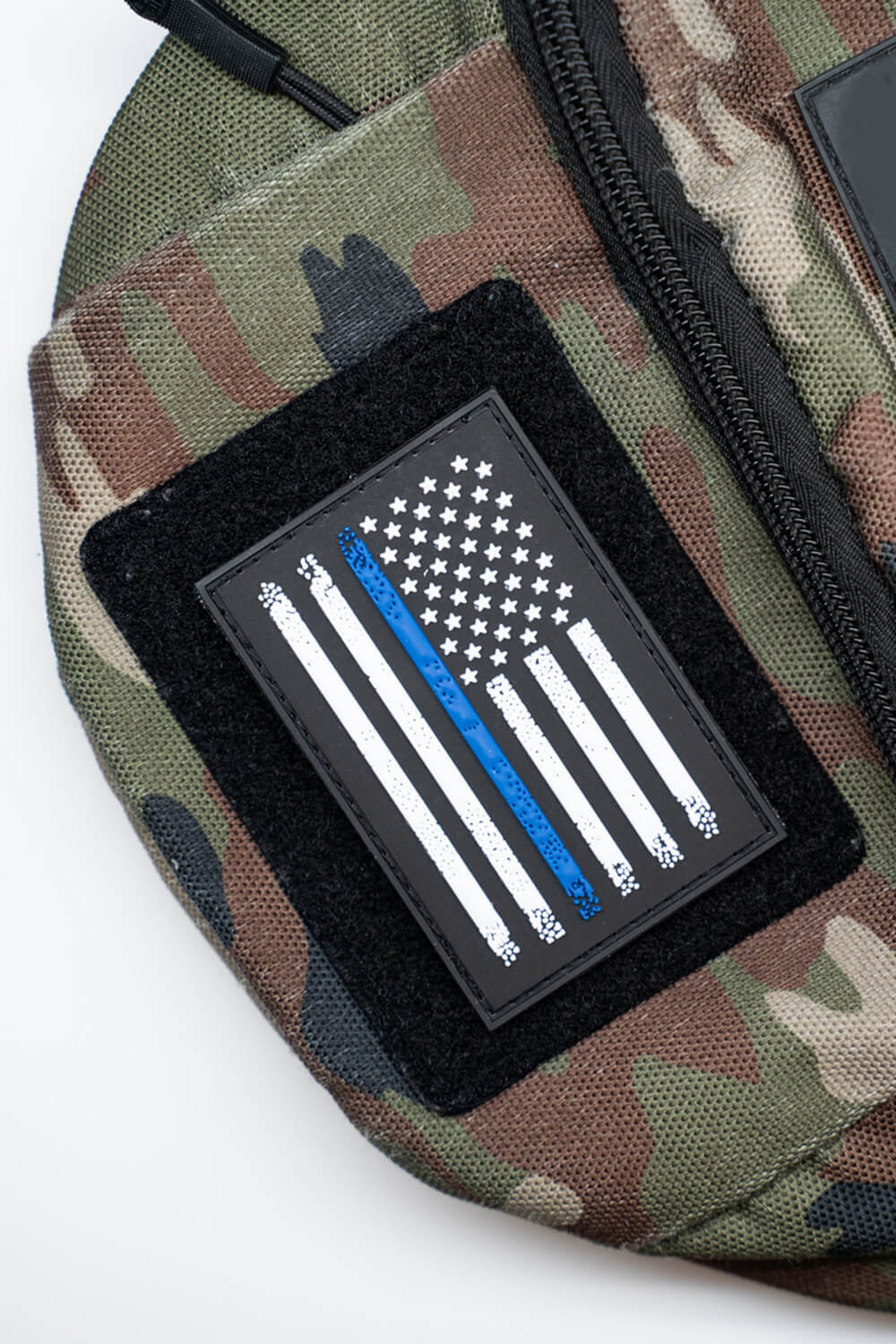 PVC Police Patch - Thin Blue Line Patches – Nine Line Apparel