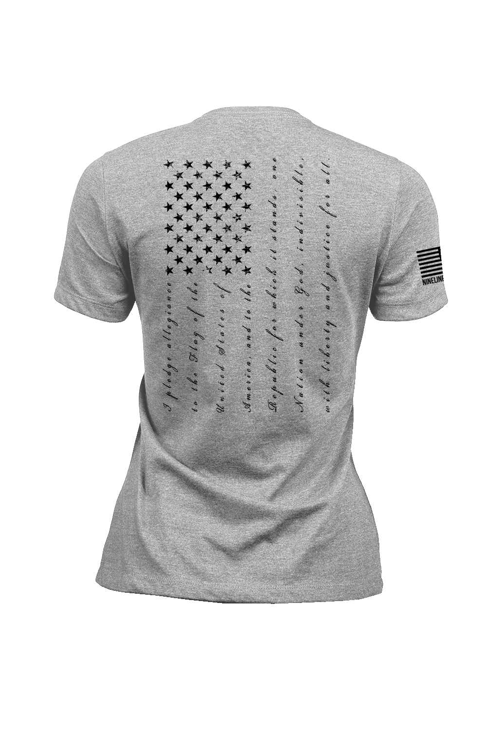 Women's 'The Pledge' T-Shirt | Patriotic Design – Nine Line Apparel