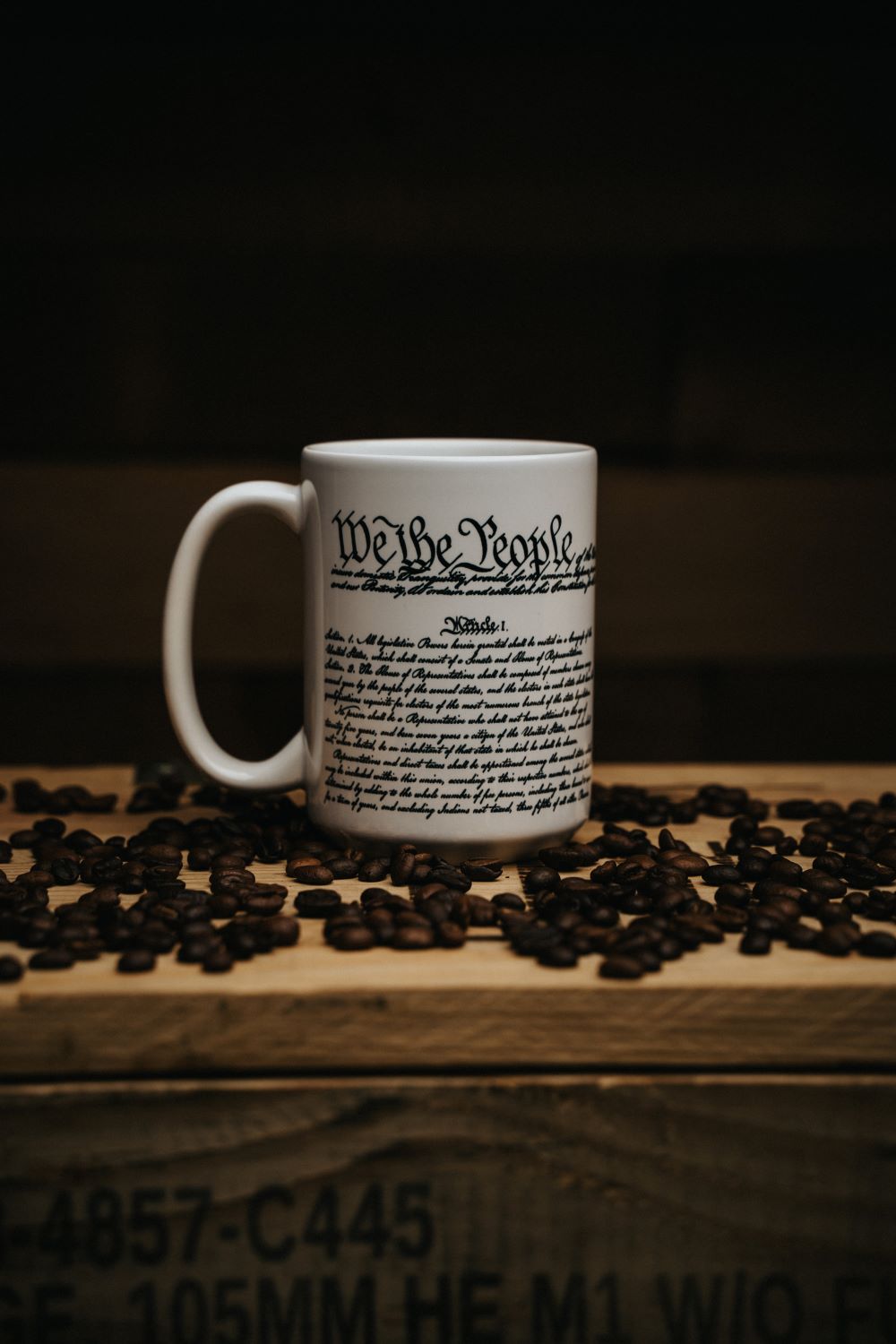 15 oz Ceramic Mug - "Constitution" – Nine Line Apparel