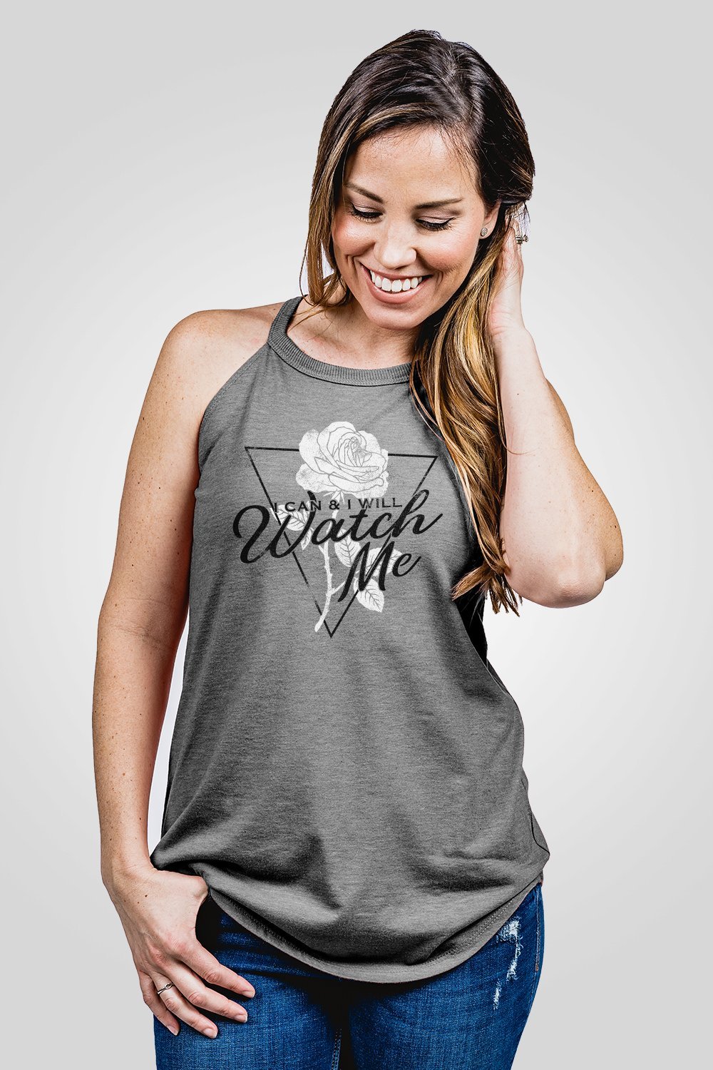 Women's Halter Tank Top - Watch Me – Nine Line Apparel
