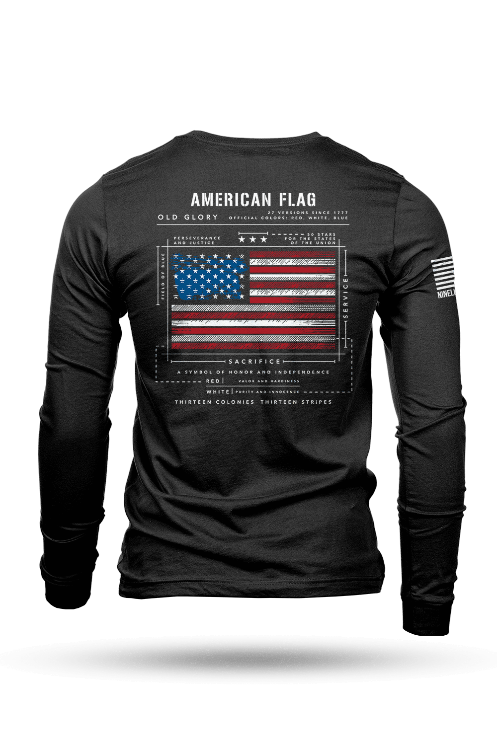 American Flag Schematic – Nine Line Apparel