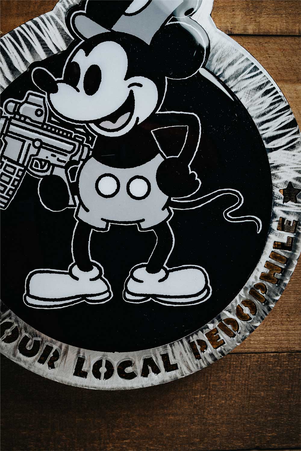 Molten Metal Sign - Steamboat Willie – Nine Line Apparel