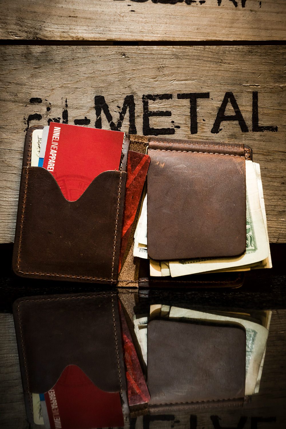 Handmade Leather Wallet – Nine Line Apparel