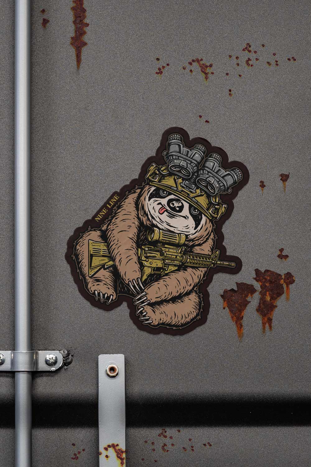 LazyBones Sloth Military Tactical Sticker - Adorable and Patriotic ...